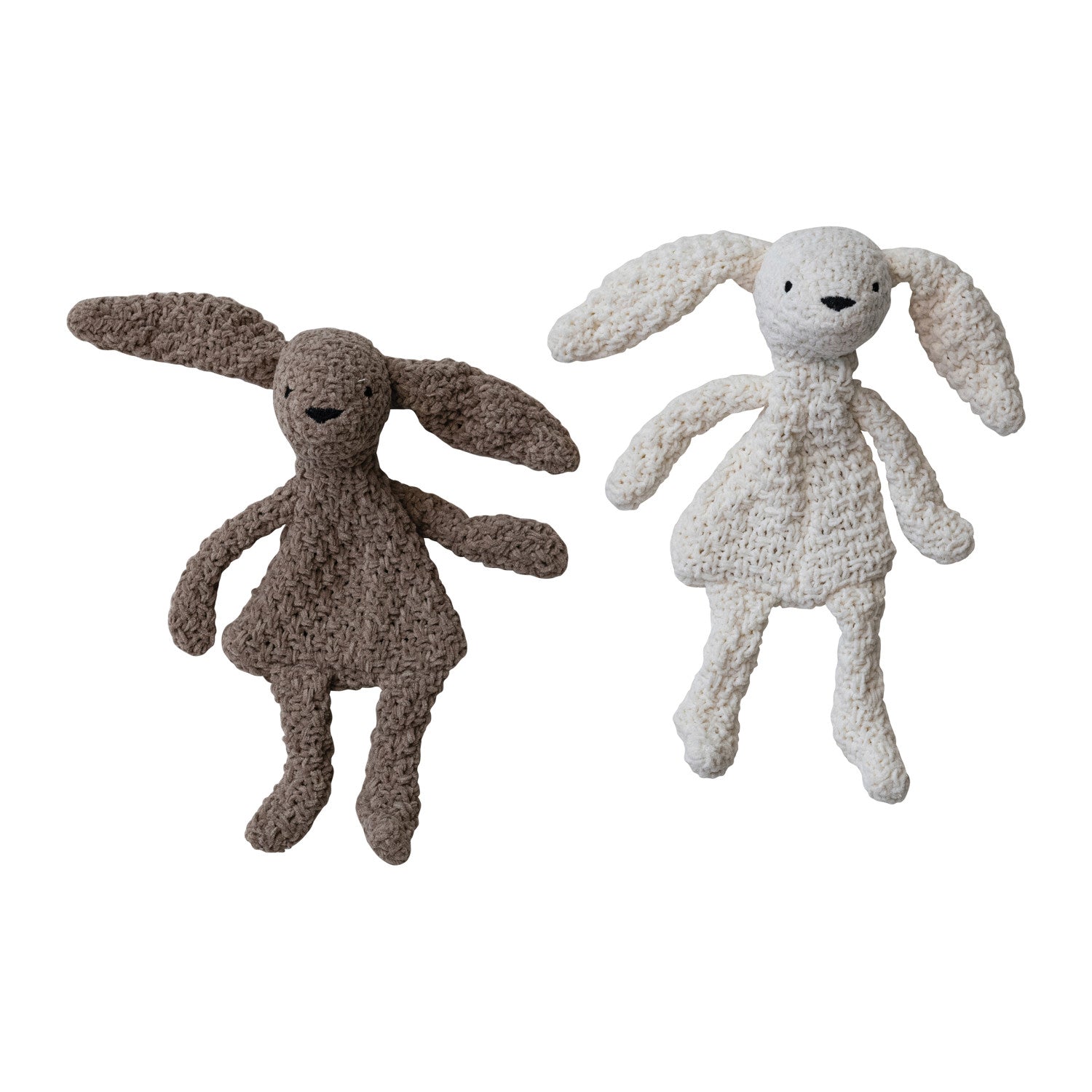 Knit Fabric Chenille Bunny Toy, 2 Colors – AHD&Co